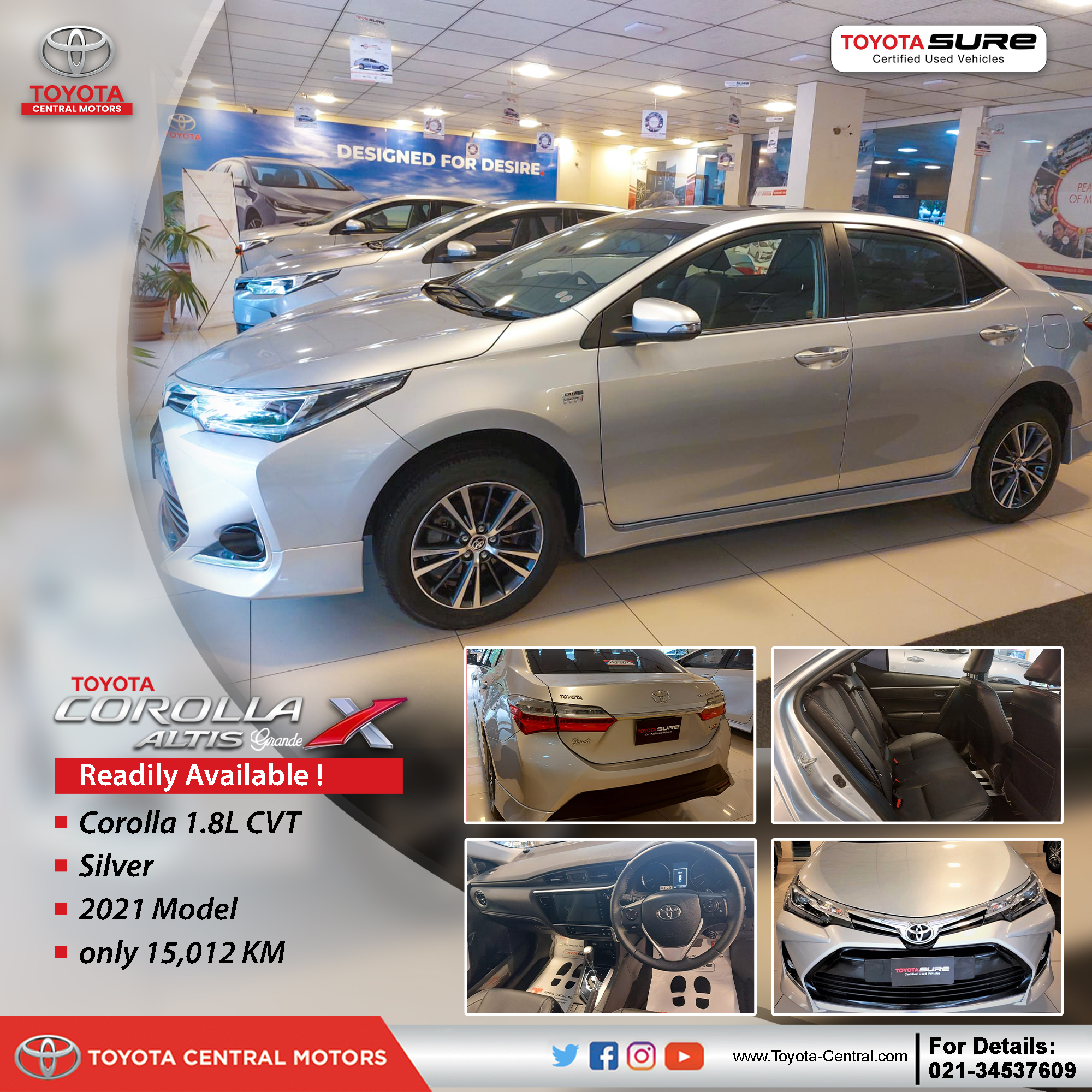 Toyota Corolla 2022 Grande Interior