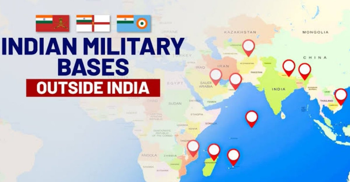 Let's look at the "Overseas Military Bases of India." A thread 🧵 ...