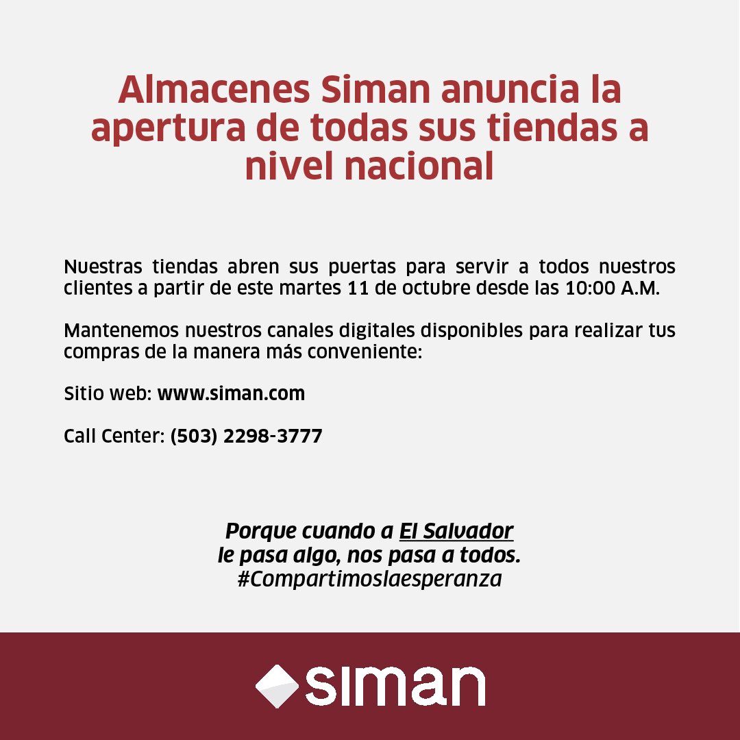 Almacenes SIMAN SV (@simanelsalvador) / Posts / X
