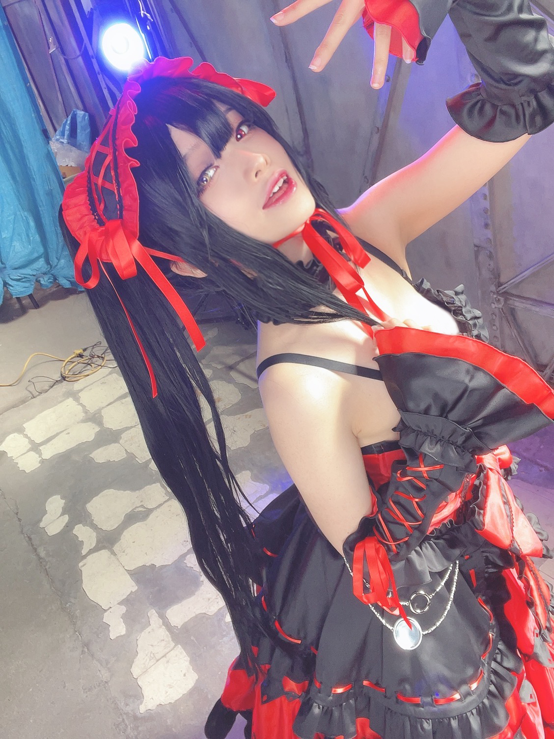 キノコ(暁美シオン)@C101土曜日東ク03a on Twitter: "COSPAさんの時崎狂三コスプレ衣装着用モデルの時の自撮りですわよ #cospa #cospatio https ...