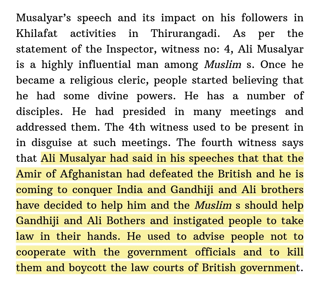 This is the photo of Ali Musliyar who was a prominent leader of ...