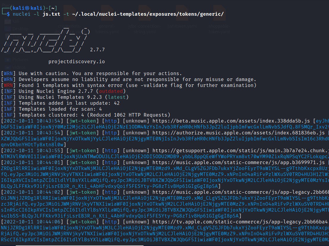 Abdulrahman on Twitter: "الان بعد حفظ ملفات الجافا سكربت تمرير الملف على اداءة nuclei لاستخراج ...