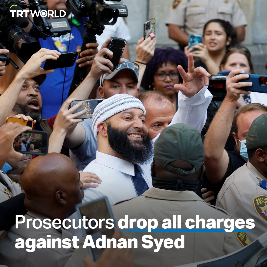 Trt World On Twitter Adnan Syed Is A Free Man After Baltimore