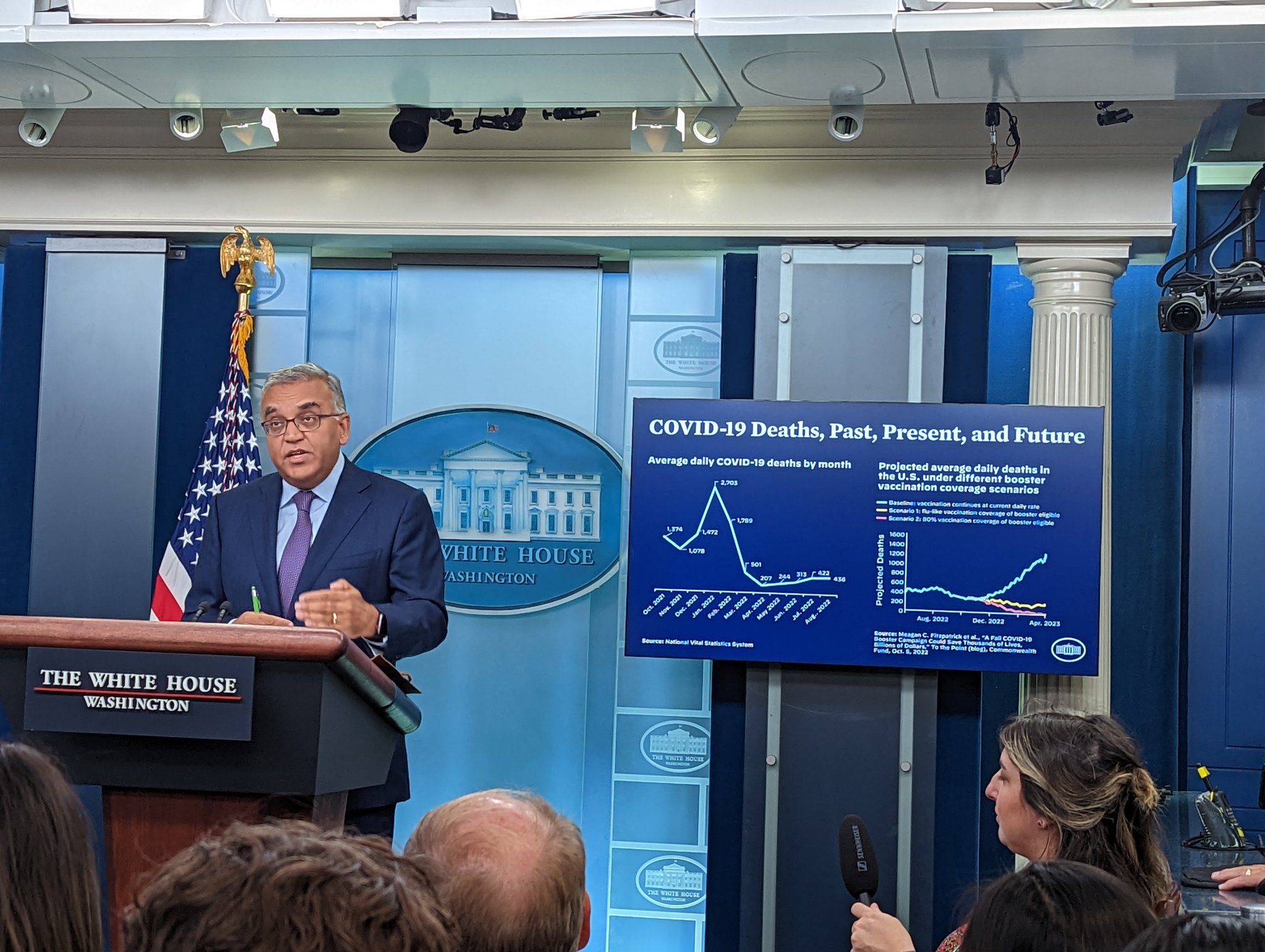 Rob Crilly on Twitter: "Biden said pandemic is over. Today WH COVID response coordinator Ashish ...