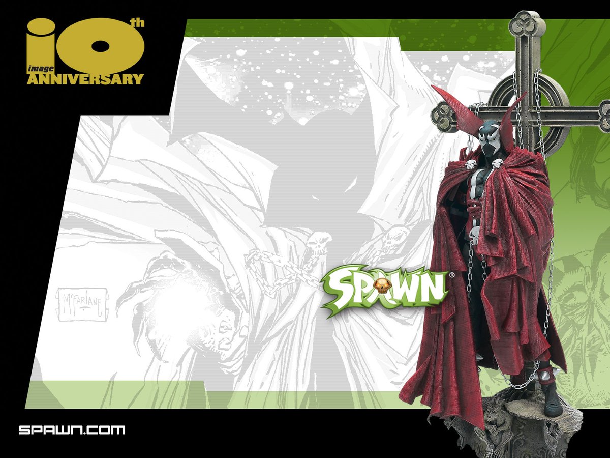 Daily Spawn Archive on Twitter: "Image 10th Anniversary - Spawn Action Figure Wallpaper (2002 ...