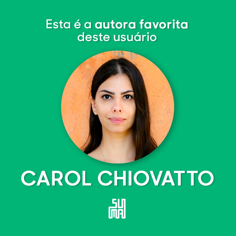 Editora Suma on Twitter: "CAROL CHIOVATTO (@CarolChiovatto)! Uma das vozes mais talentosas da ...