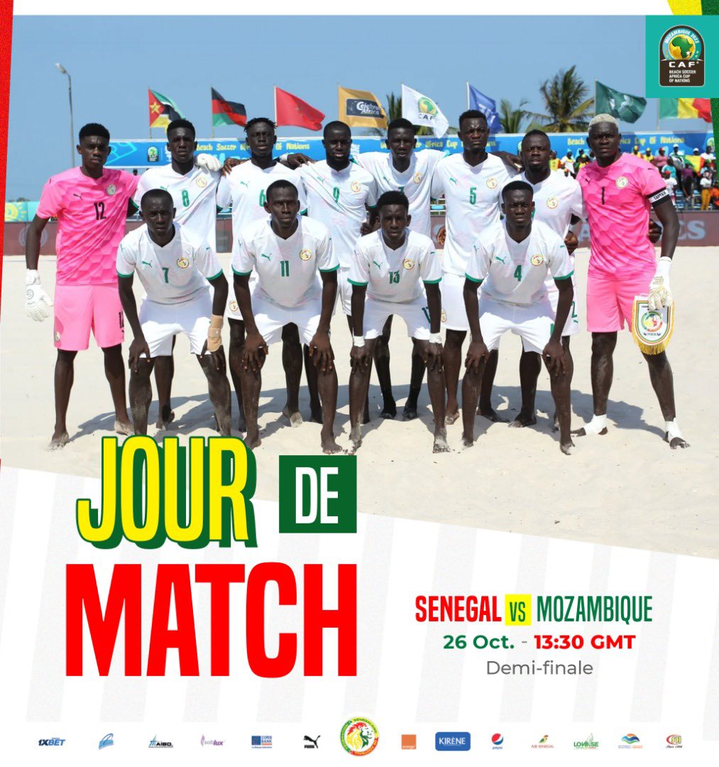 FSF on Twitter: "𝙅𝙊𝙐𝙍 𝘿𝙀 𝙈𝘼𝙏𝘾𝙃 | Senegal - Mozambique #BSAFCON2022 | #MankoWutiNdamli"