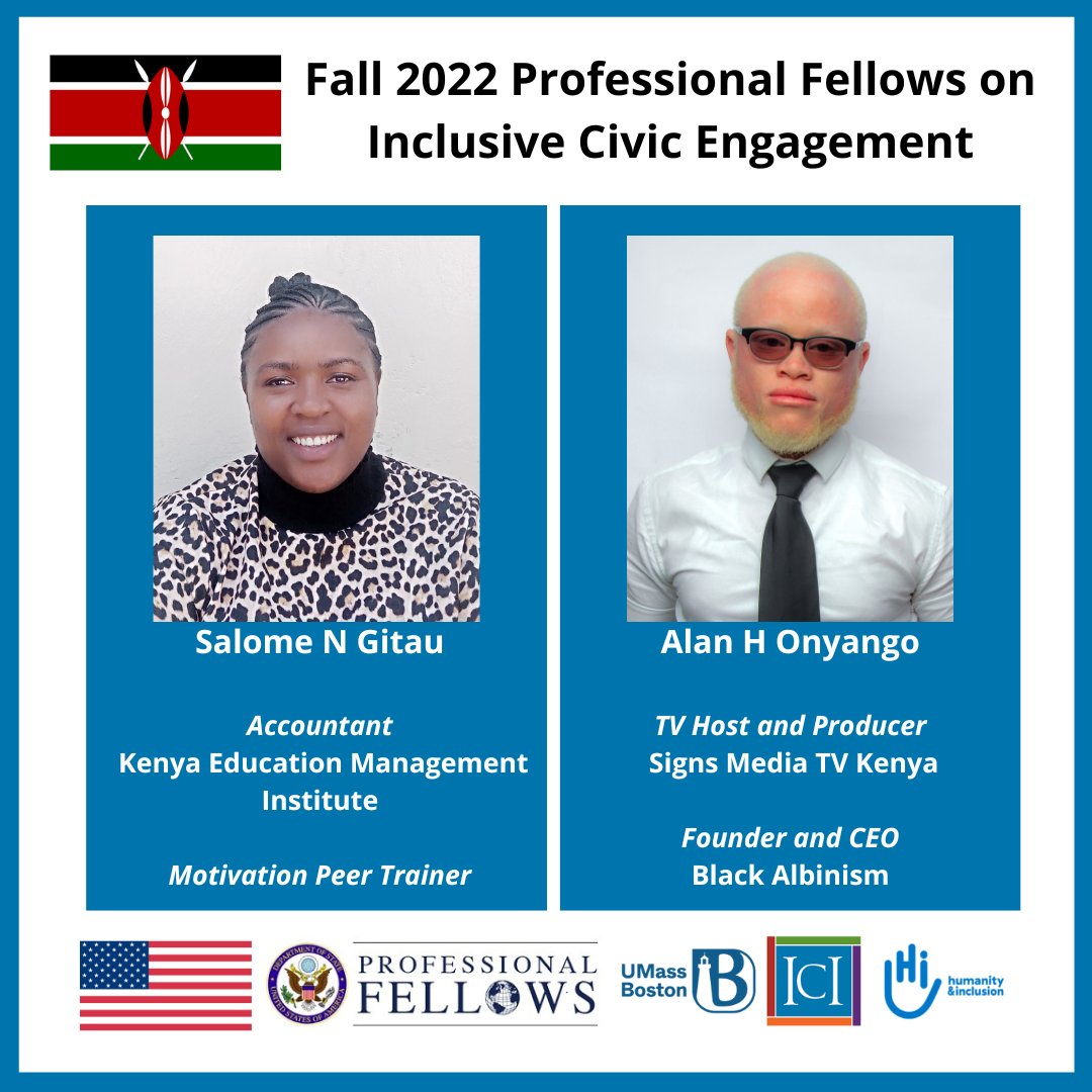 U.S. Embassy Nairobi on Twitter: "Delighted for 2022 Professional Fellows selectees 🇰🇪 Salome ...