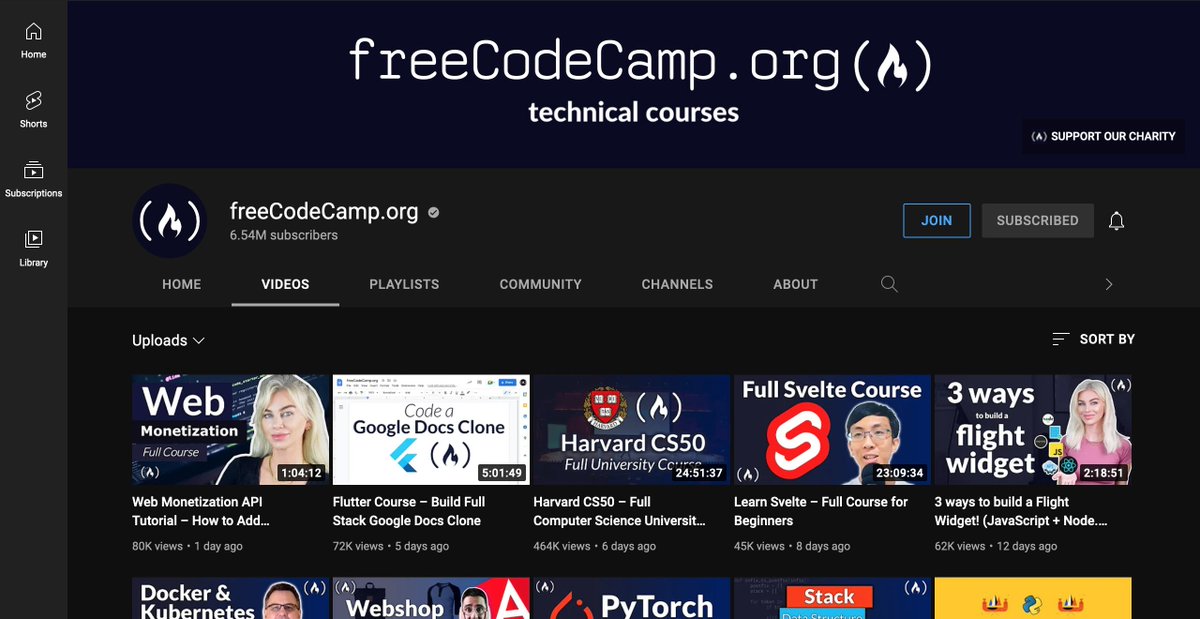 12 YouTube Channels that will change the way you do Web Development (for the better) ↓ Open ...