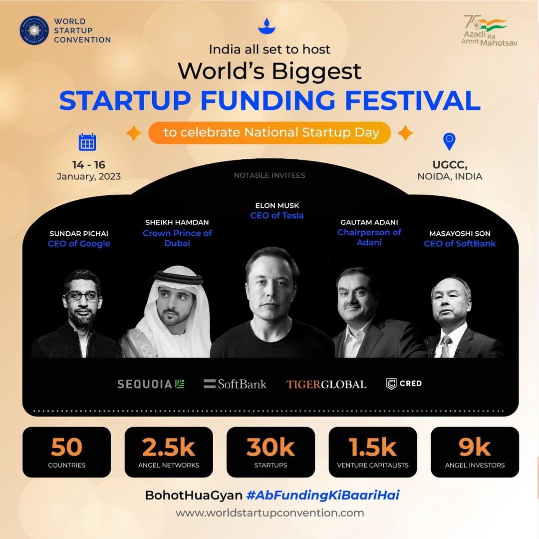 Indian Tech & Infra on Twitter: "India to host the World’s Biggest Startup Convention on 14th ...