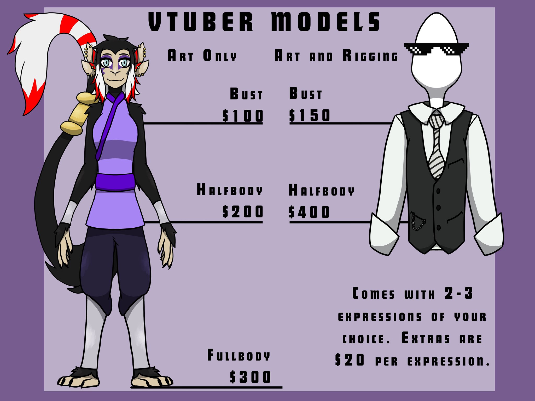 Lightblade ♌ Commissions OPEN on Twitter: "Vtuber models (TOS listed above) https://t.co ...