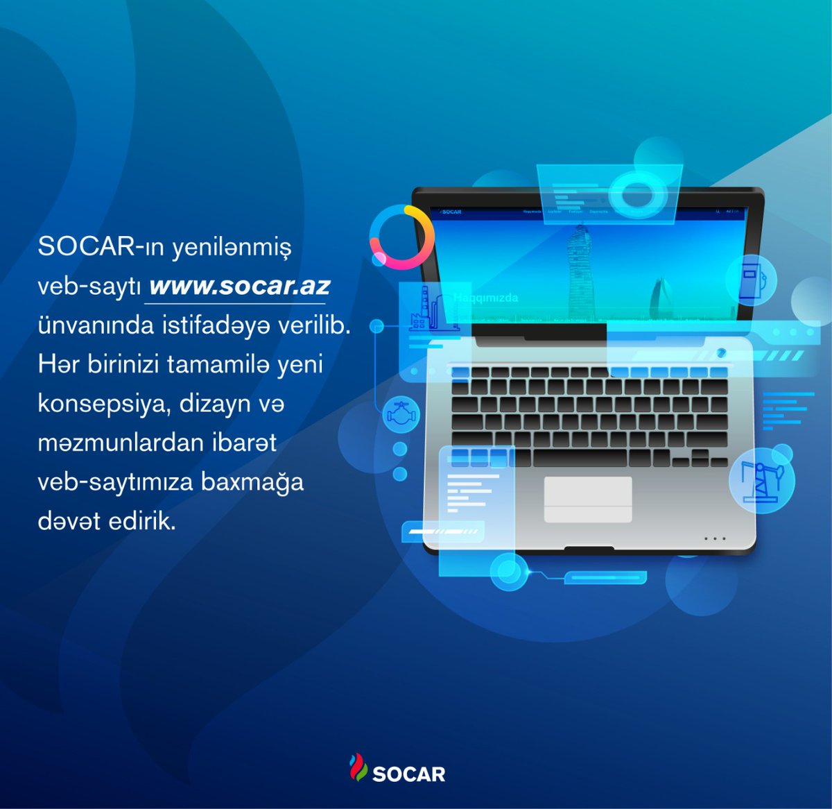 SOCAR on Twitter: "Əziz izləyicilər, #SOCAR|ın yenilənmiş veb-saytı 🔗http://socar.az ünvanında ...