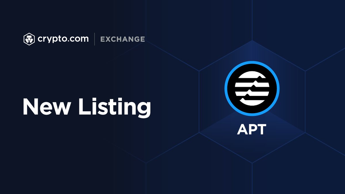 Crypto.com Institutional on Twitter: "Crypto․com Exchange lists Aptos $APT 💰 Trade the $APT ...