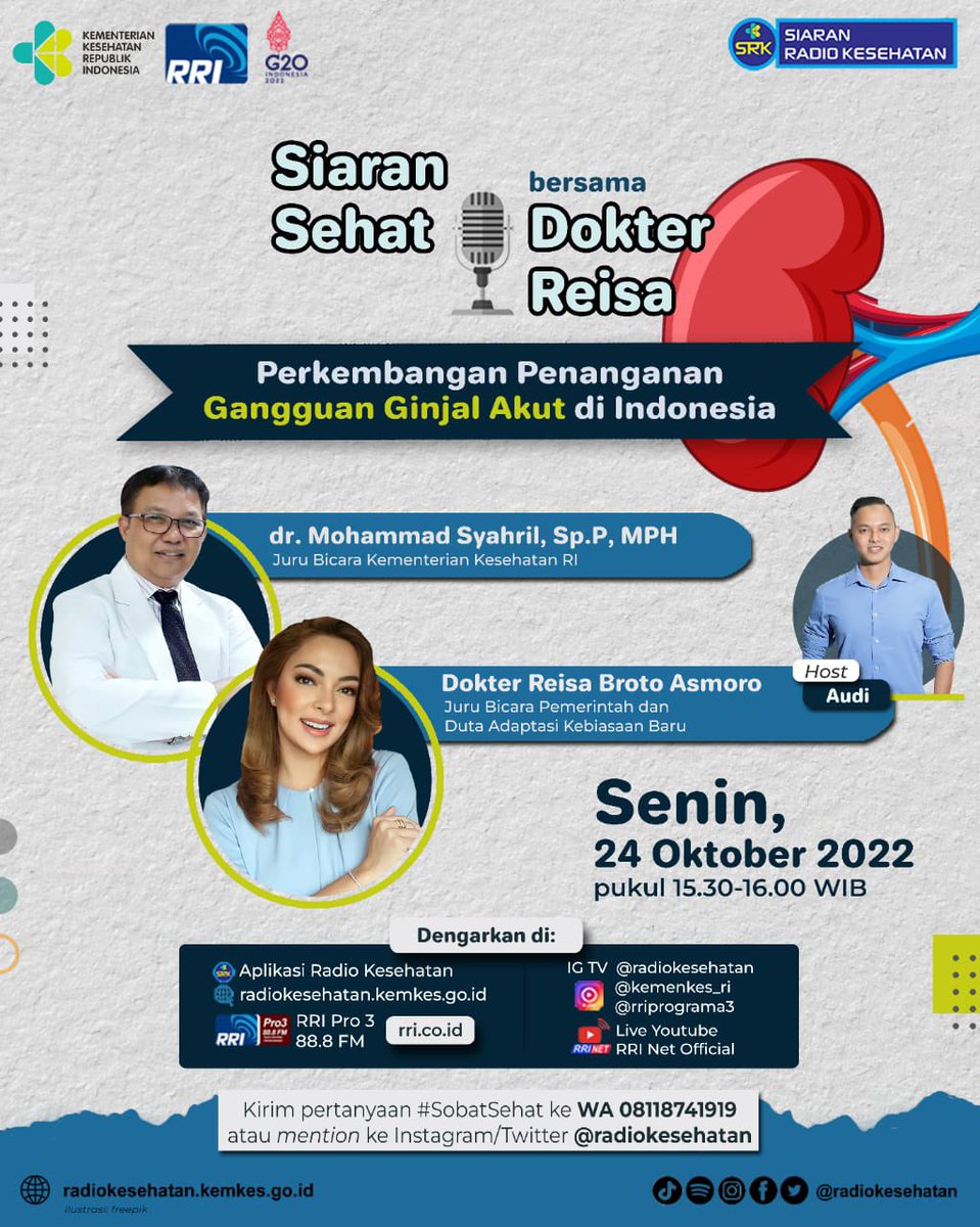 Kementerian Kesehatan RI on Twitter: "Bagaimana perkembangan penanganan gangguan ginjal akut di ...
