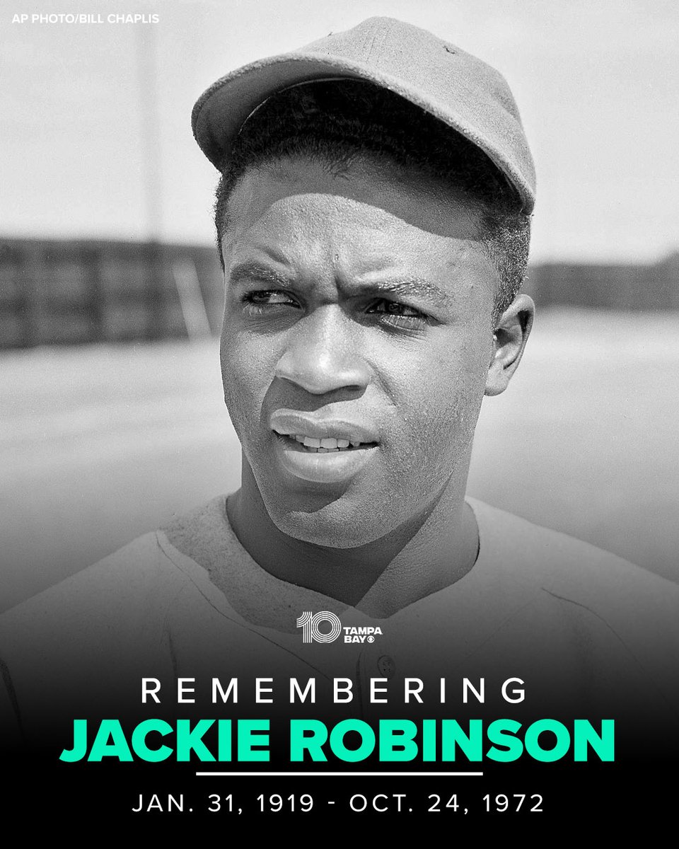 IN MEMORY OF JACKIE ROBINSON 🙏 On this day, former MLB player Jackie ...