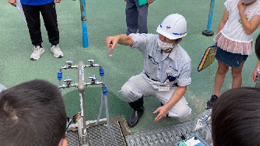 堺市上下水道局「すいちゃん」【公式】 On Twitter 防災学習 災害時給水栓 日置荘校区防災学習に行ってきたで~♪ 日置荘小学校
