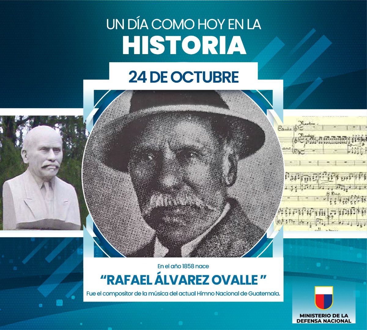 Ejército Guatemala on Twitter: "#Efeméride | 24 de octubre de 1858 nace Rafael Álvarez Ovalle."
