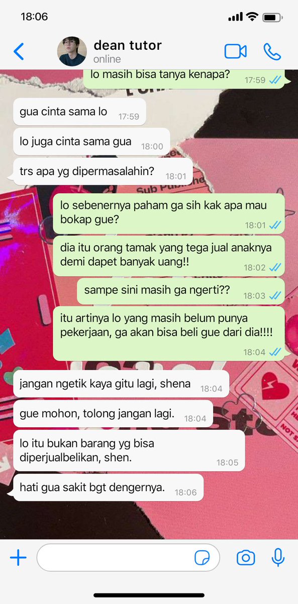 dean update! on Twitter: "017. "sakit bgt dengernya.""