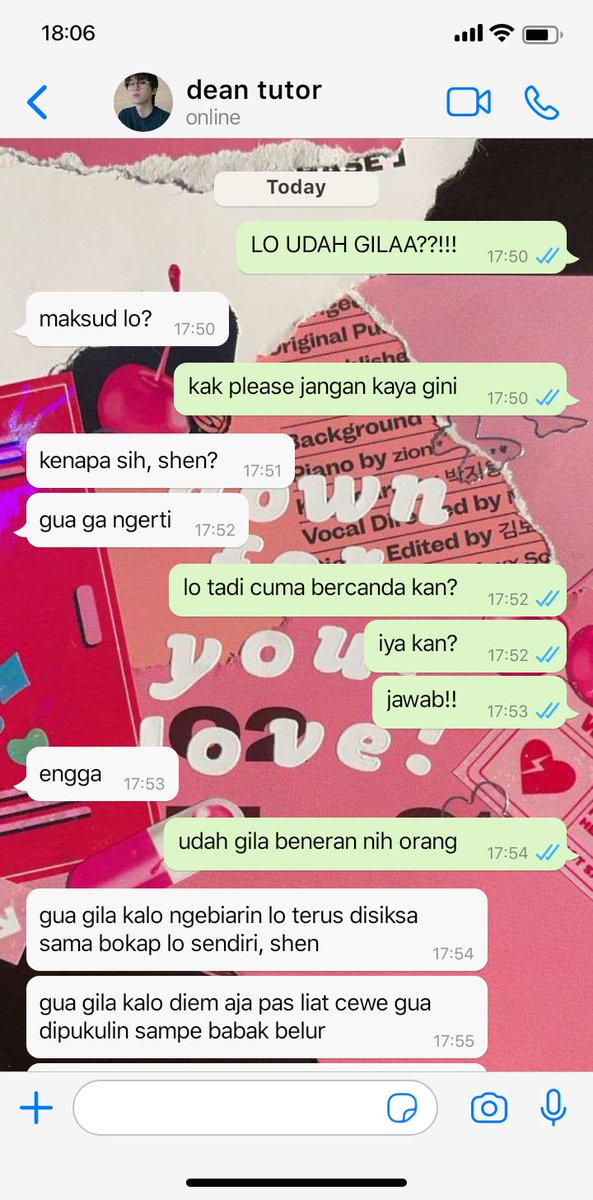 dean update! on Twitter: "017. "sakit bgt dengernya.""