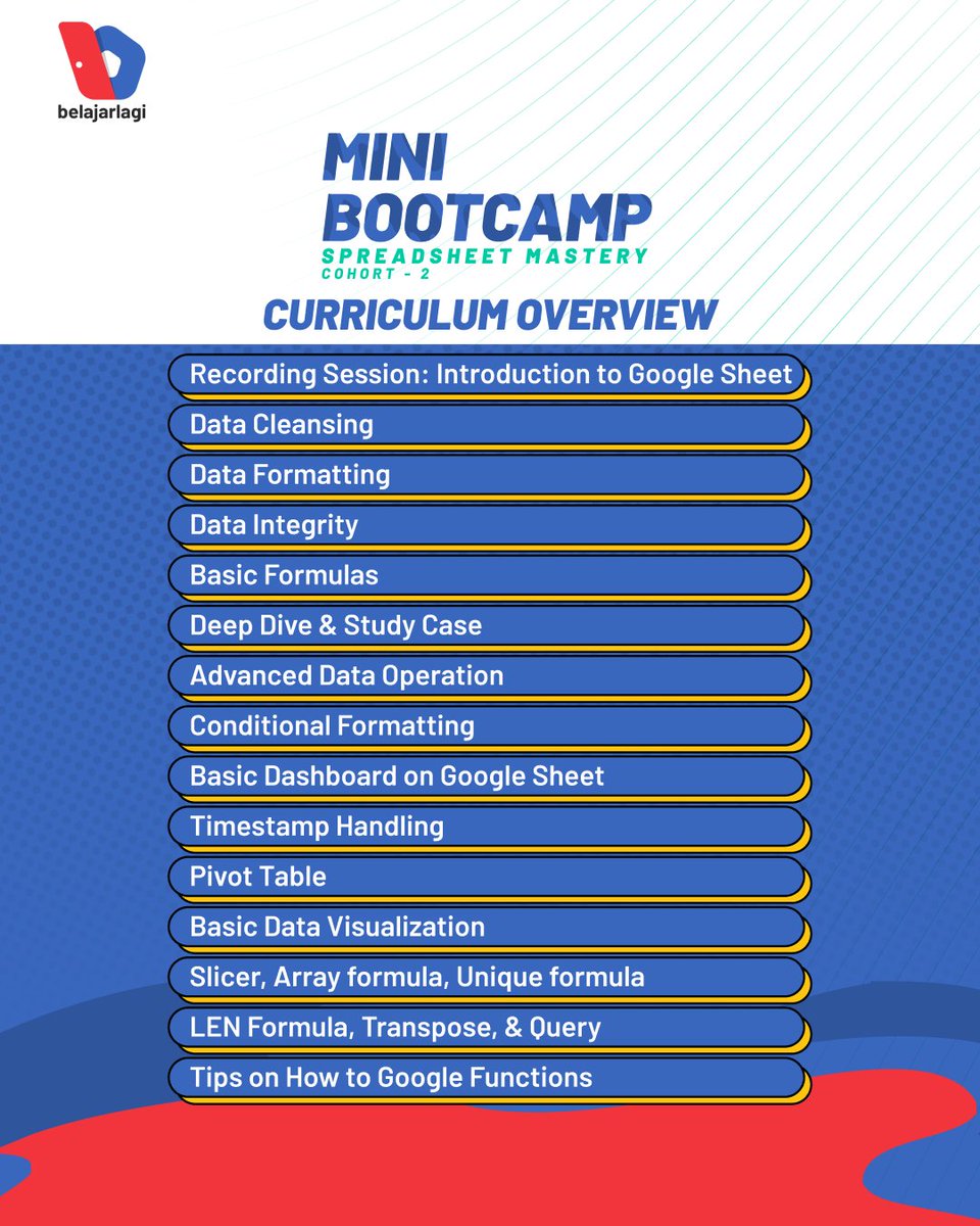 "Minjar, aku yg belajar dari nol bisa ikutan bootcamp spreadsheet ini gak? Jawabannya bisa ...