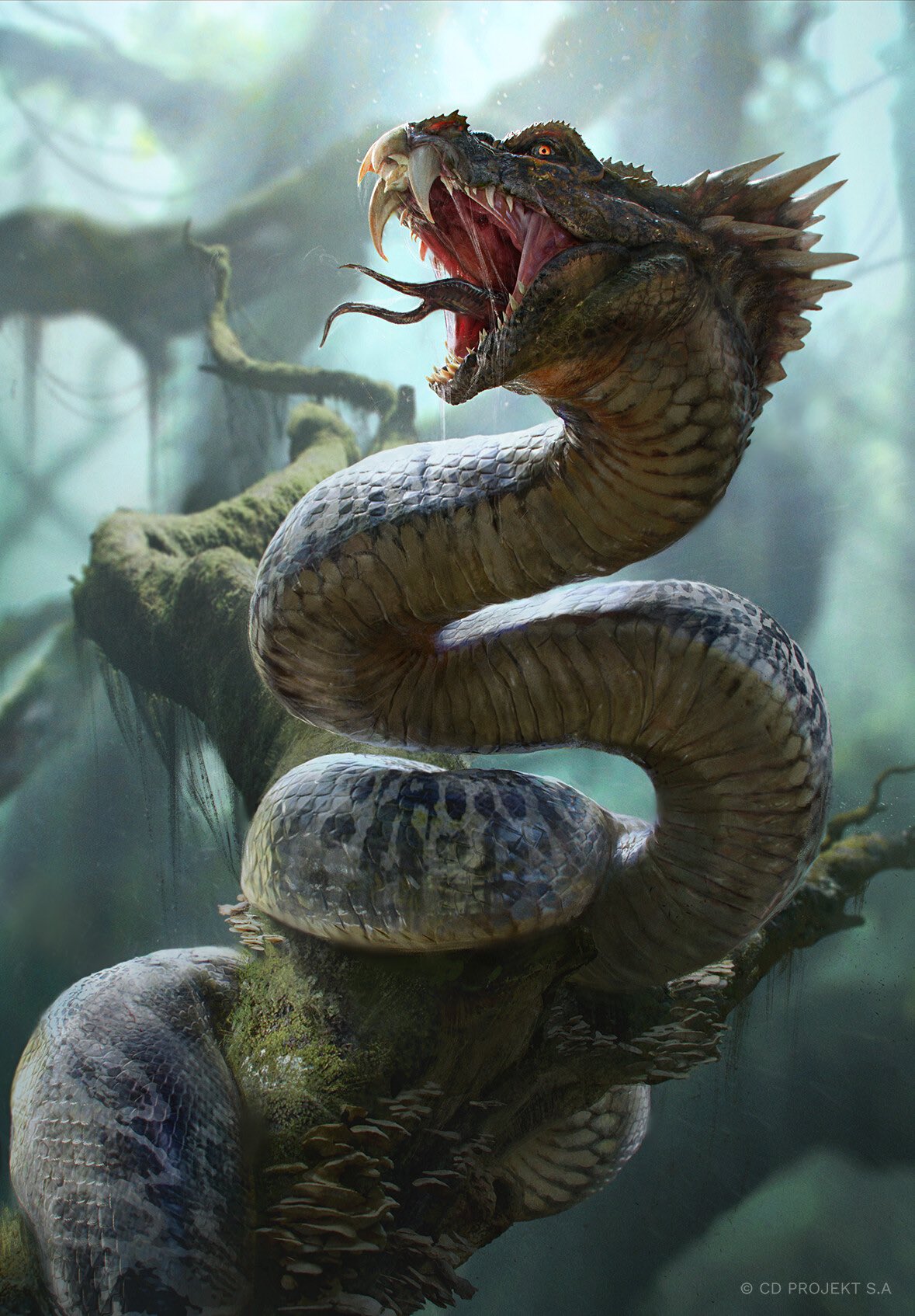 Giant Snake Art