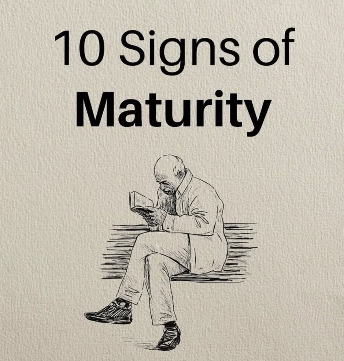 Do you think you’re mature? Here are 10 signs of maturity: https://t.co ...