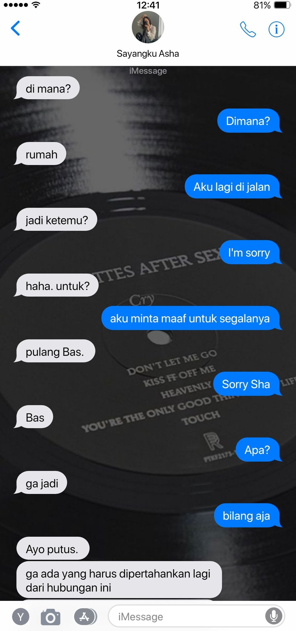 gauri. baska up on Twitter: "11. Lirik lagu itu ditulis oleh Baskara. terinspirasi dari chat ini ...