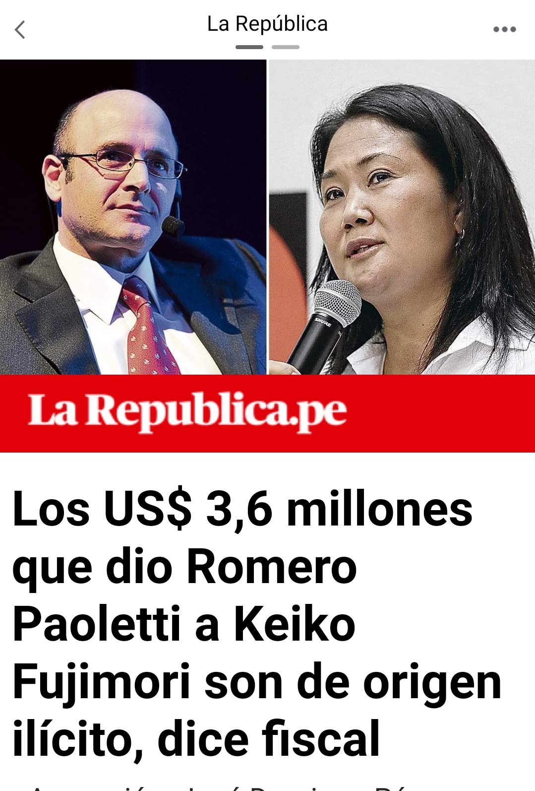 Tana on Twitter: "@peru21noticias Financista le dio a la candidata de Perú21 $3,6 millones https ...