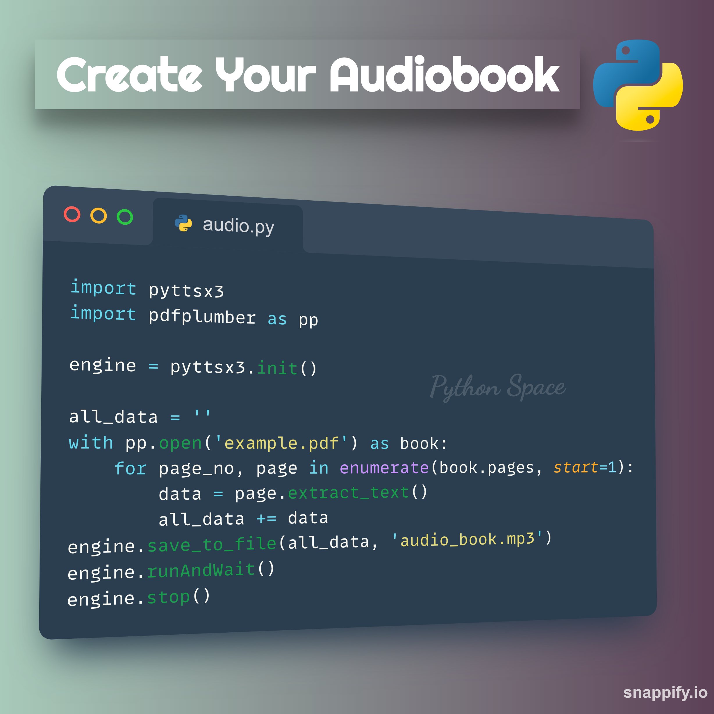 Python Space Community For Python Engineers On Twitter Create Your 8929
