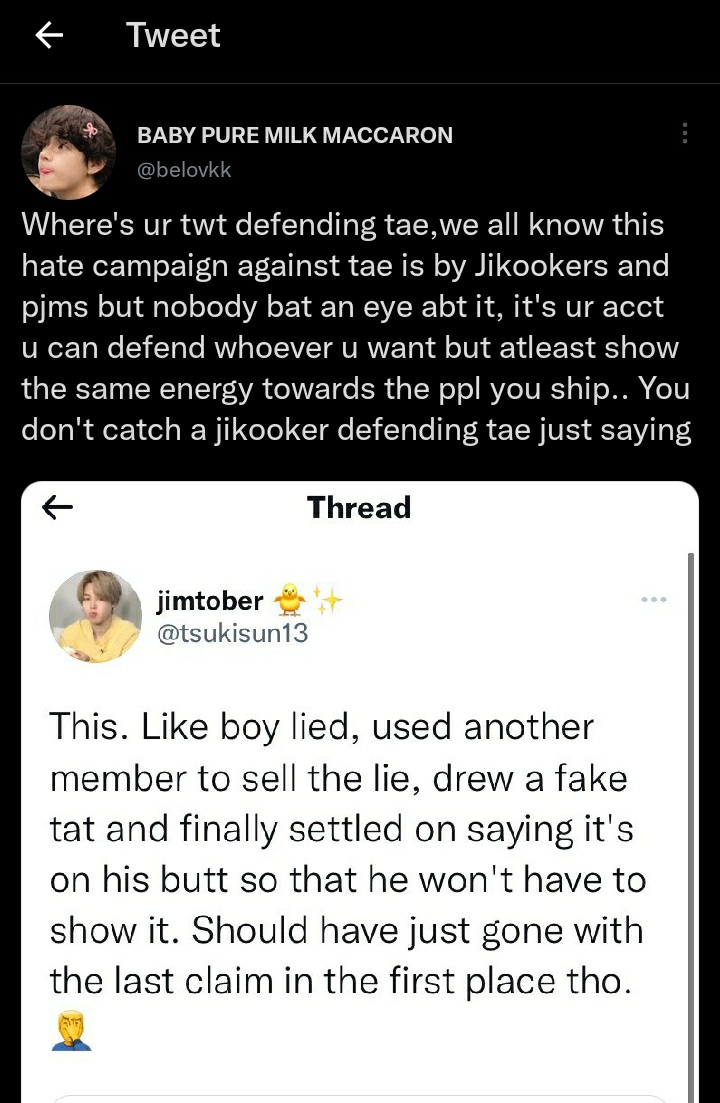 minnie ♡ on Twitter: "now stop being fucking absurb this is now getting on my nerves. scroll ...