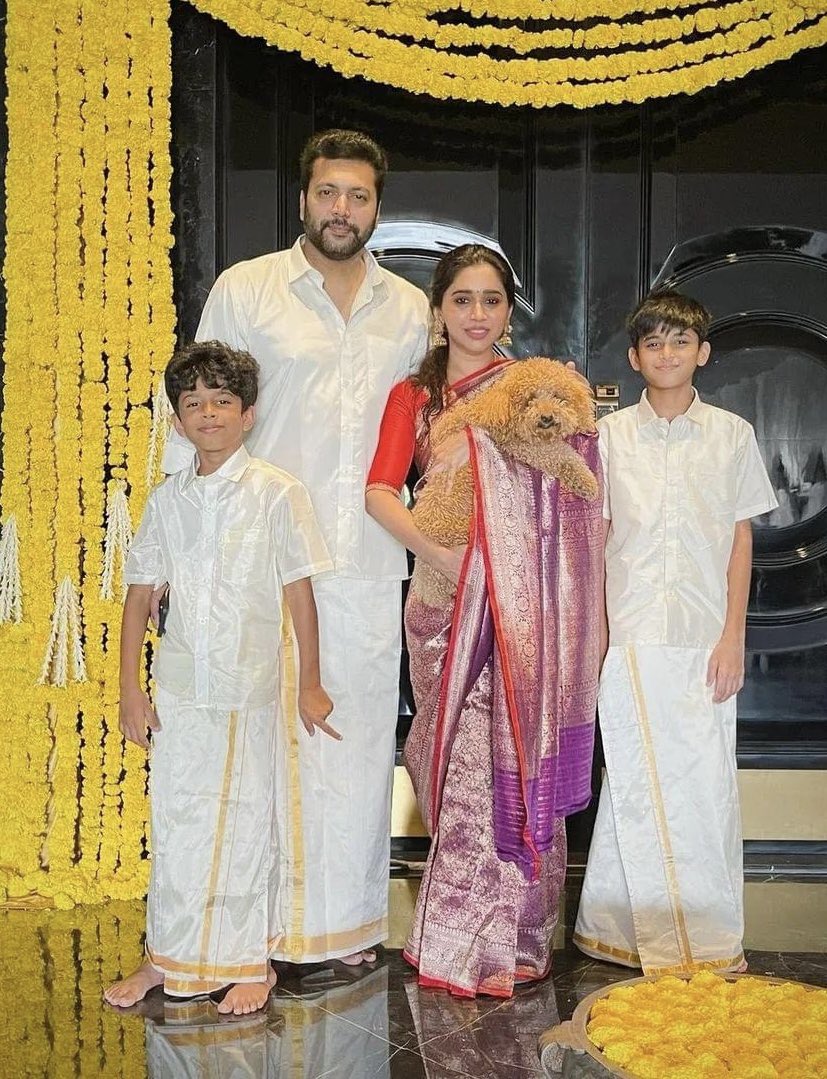 Jayam Ravi And Family