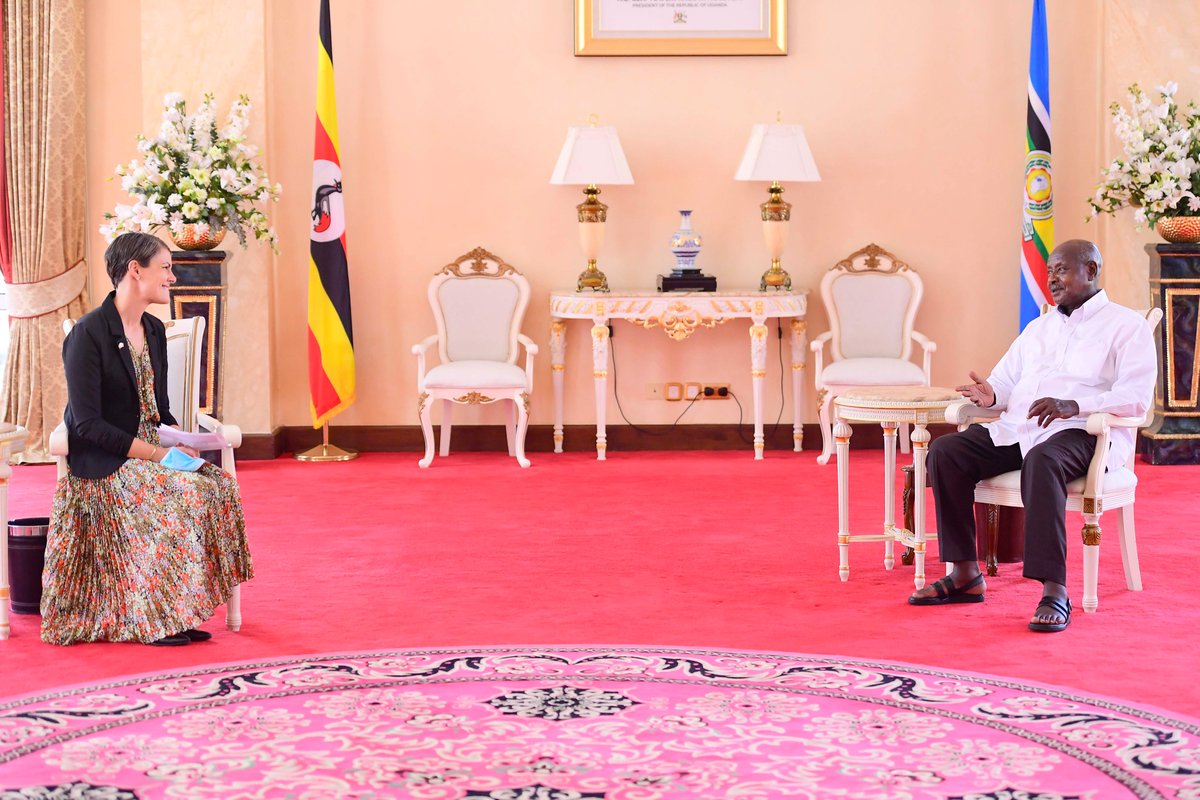 I also received credentials from the new Danish Ambassador to Uganda, H ...