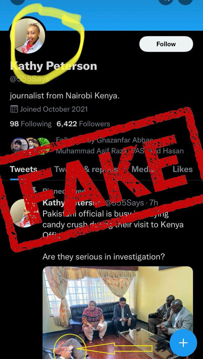 Factcheckpakistan On Twitter A Twitter Account Claiming To Be Of A