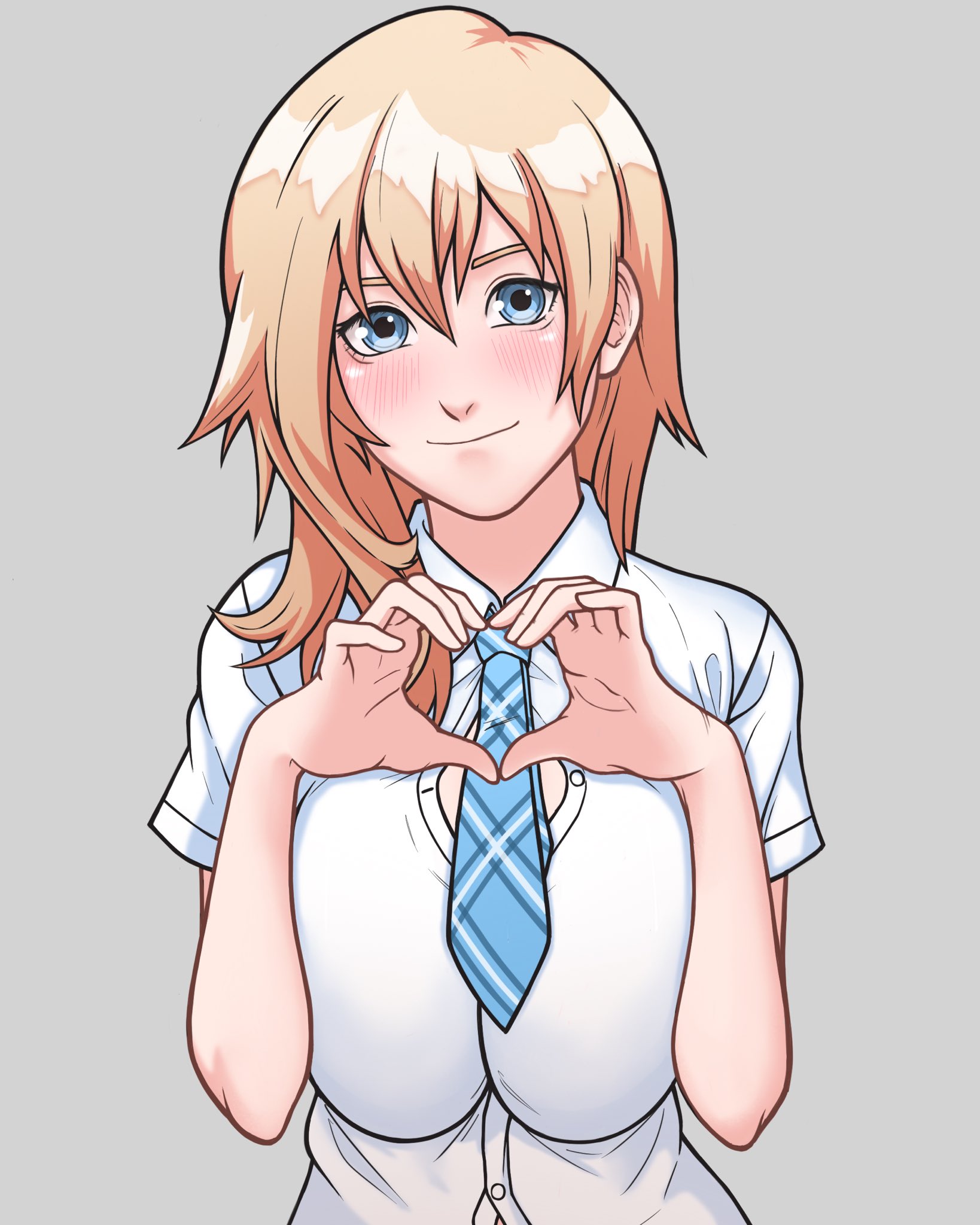 Seifuku Slayer on Twitter: "Namine Commission for @Razyn_C Namine with big boobs, and she’s making a