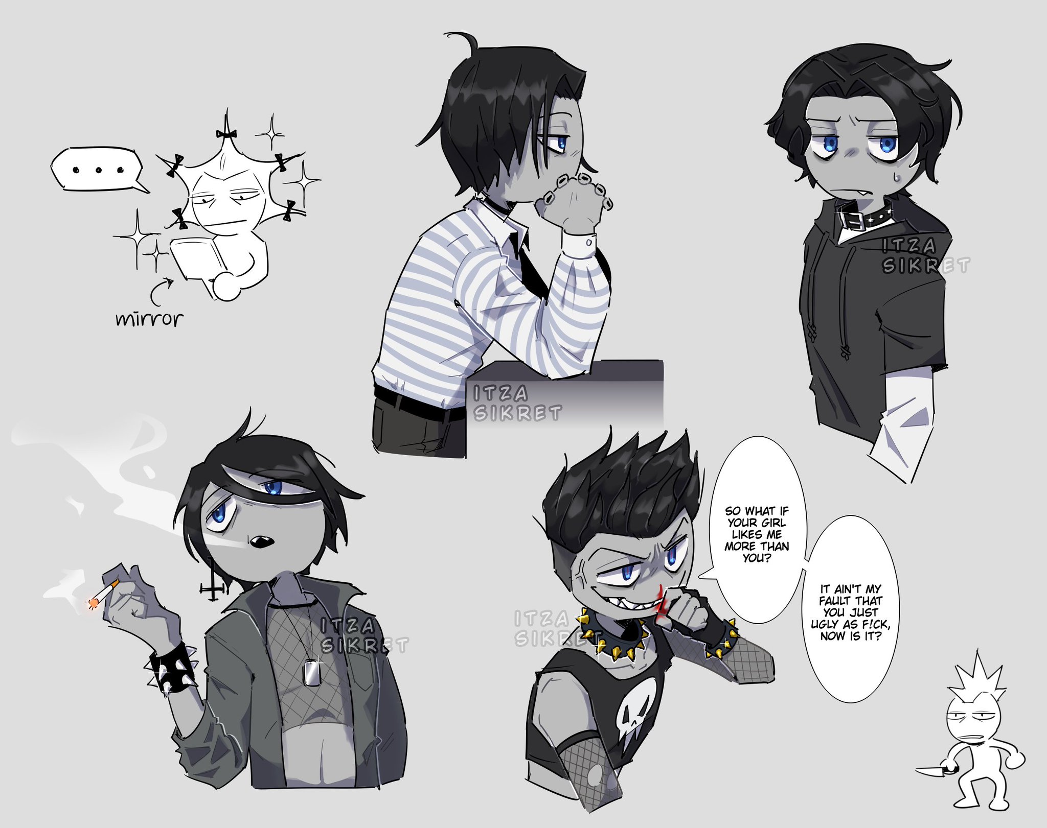 tired.Itza _(-ω-`_) 💤 on Twitter: "If teen goth peter had LONG luxurious hair, doesn't that mean ...