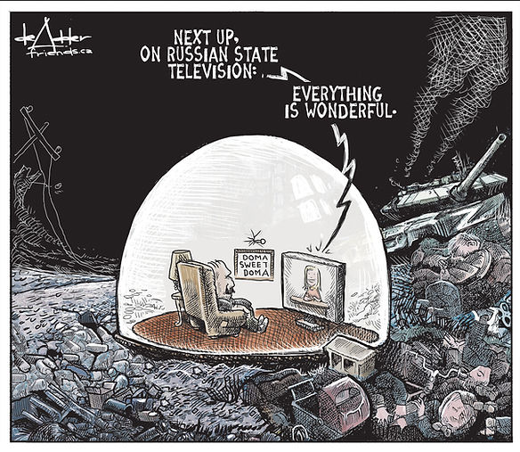 Editorial & Political Cartoons on Twitter: "Michael de Adder, @deAdder #Russia #Putin"