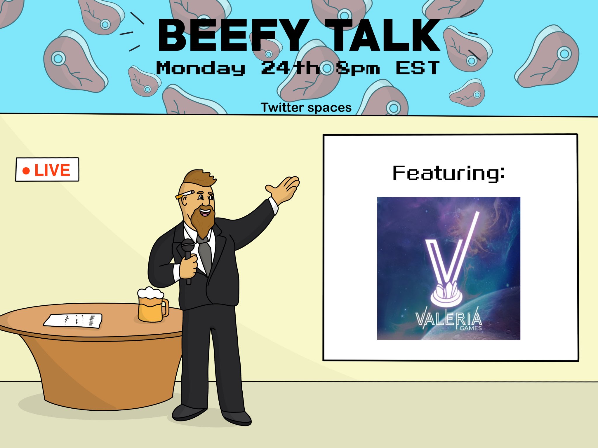 Beefy Blokes on Twitter: "Beefy Blokes X @ValeriaStudios AMA Set reminder 👇 https://t.co ...