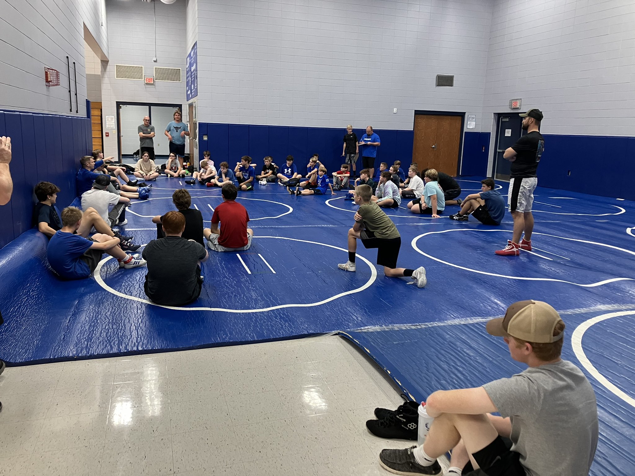 Middle School Wrestling Practice