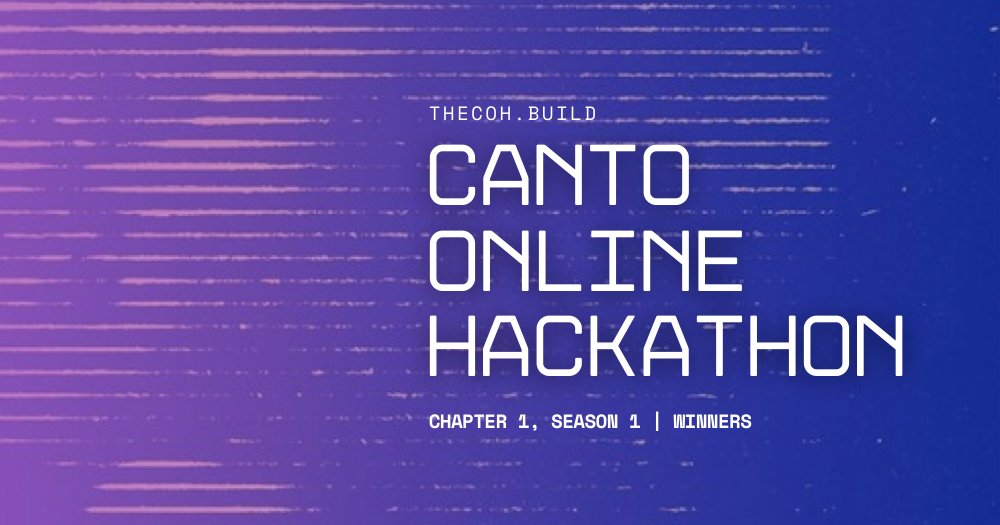 Canto Online Hackathon on Twitter: "Congratulations to all who participated in the first ...