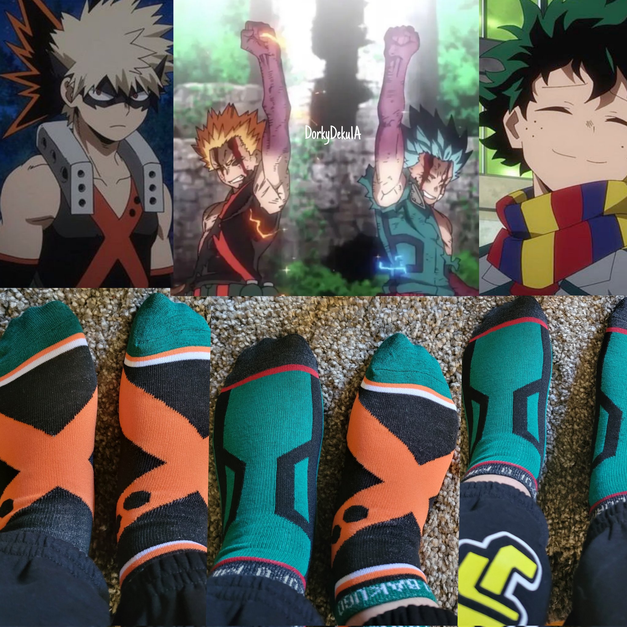 Spooky Shelbs 👻 on Twitter: "How Bakugo, Bkdk/Dkbk, Both and Deku fans wear their socks 🤣 #deku ...