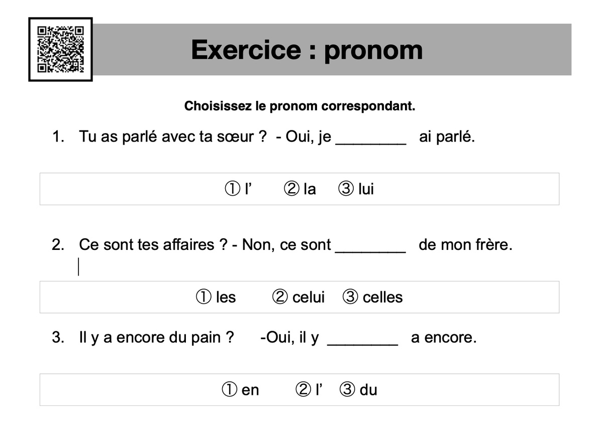 🇫🇷 podcast francais facile on Twitter: "Voici un exercice pour s ...