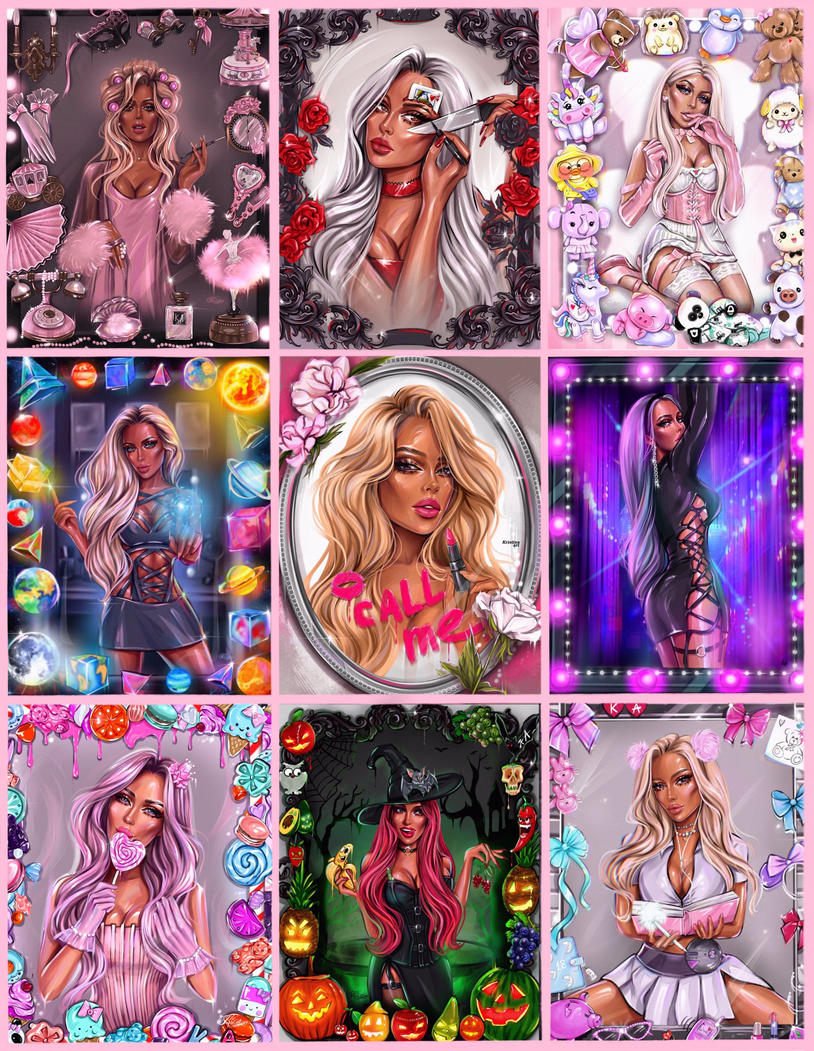 Kristina🖤Art🧩 on Twitter: "Gm 🖤 Have a good day everyone 🤗 New mirrors coming soon… 💖🪞 # ...