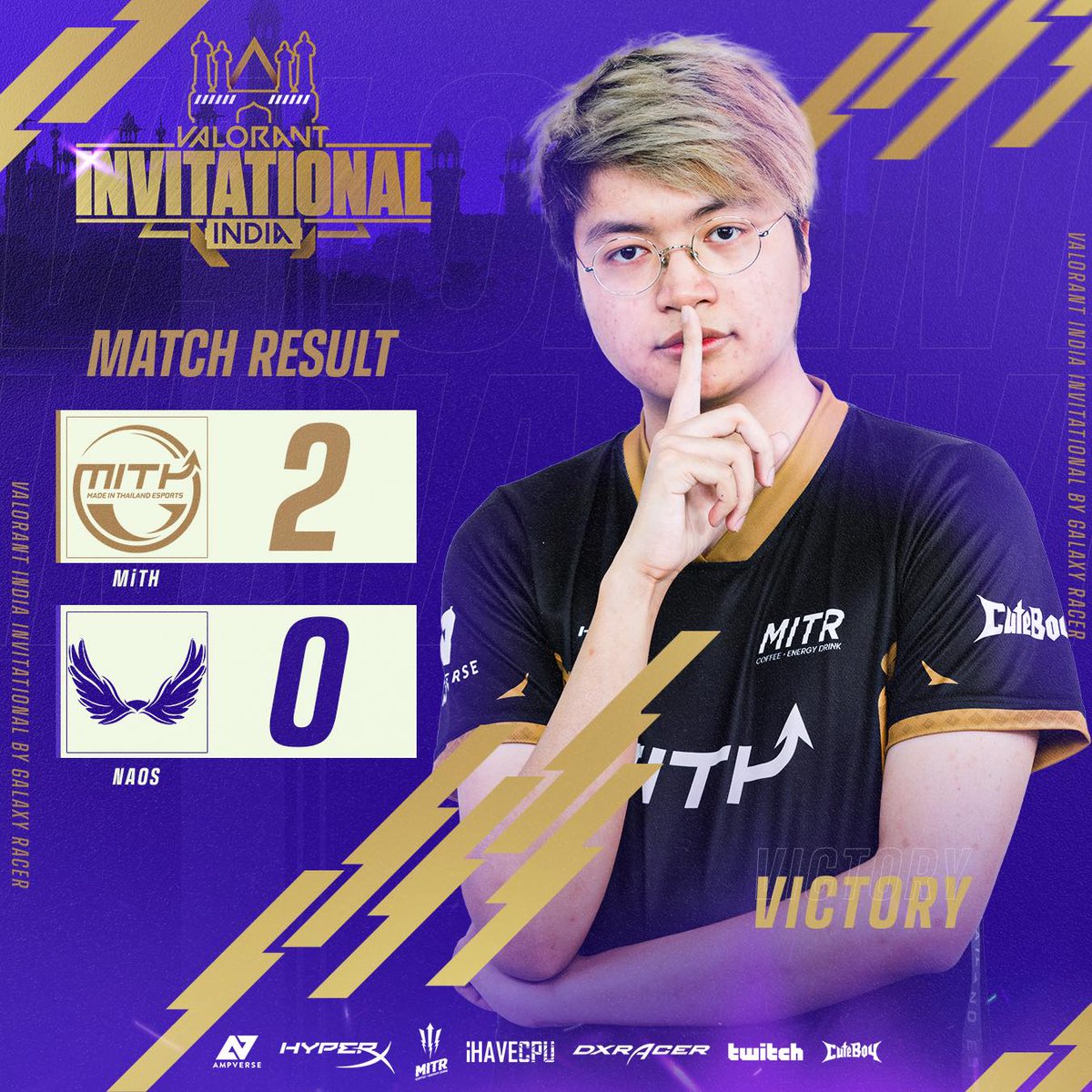 MiTHeSports on Twitter: "🔥 ชัยชนะแรกของ MiTH VALORANT เอาชนะ NAOS Esports 2-0 แผนที่ (13-8,-13 ...