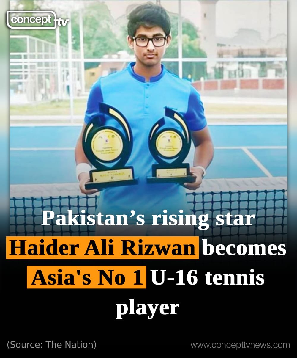 Concept TV News on Twitter: "Haider Ali Rizwan, a rising star from #Pakistan, surpassed all ...