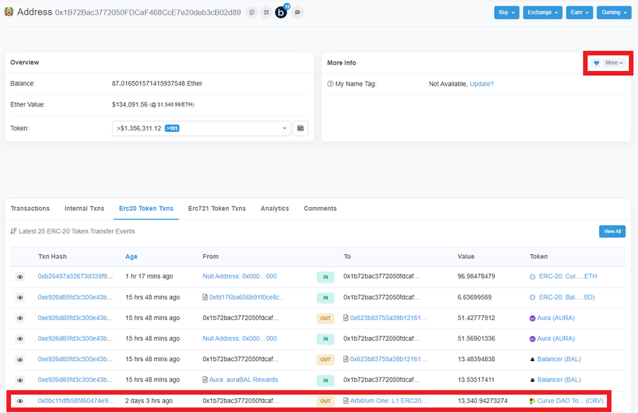 🧵 How to use Etherscan, one of crypto's most powerful tools: - المسلسل من Blockworks @Blockworks ...
