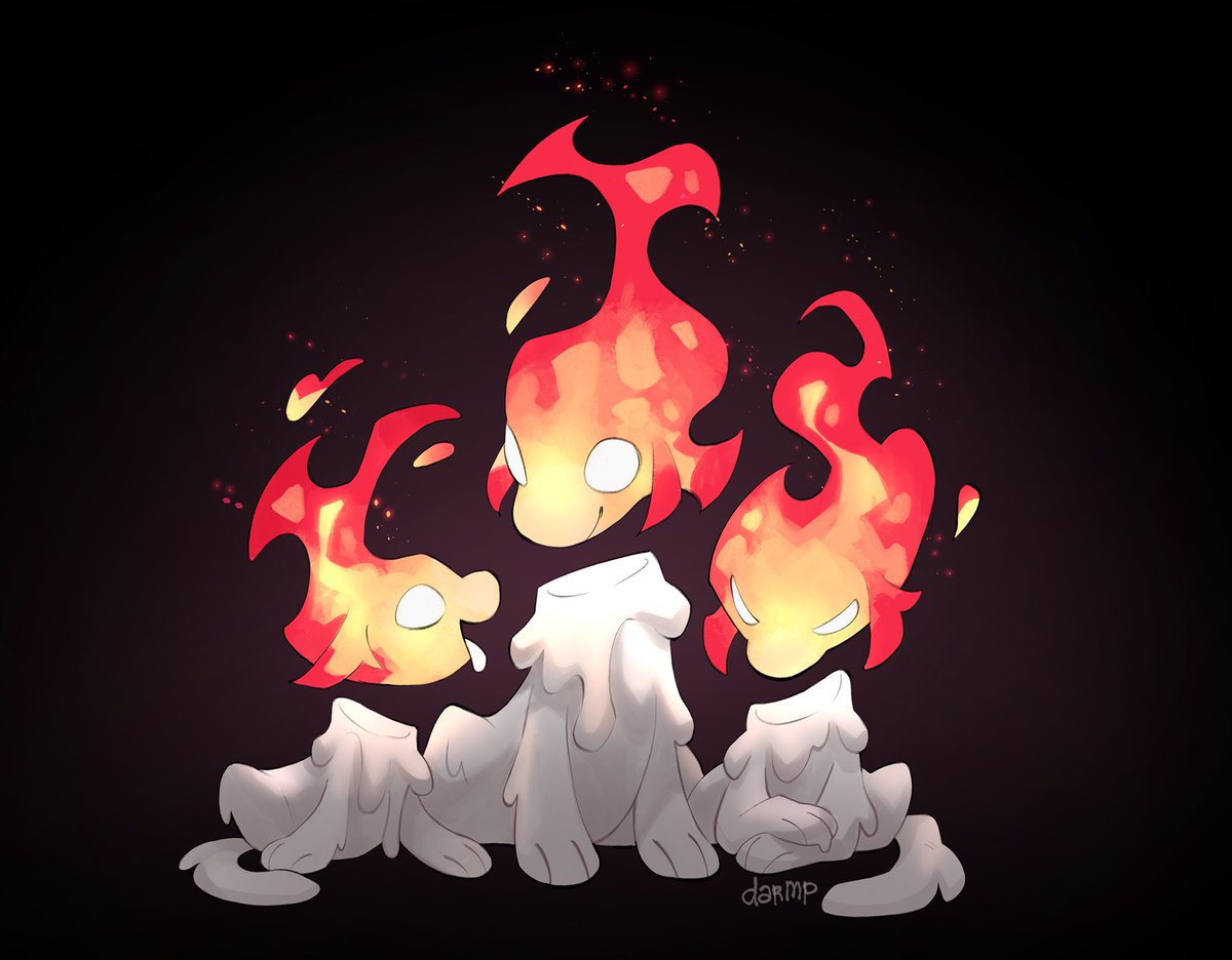 ポケモン「Candle dog pokemon??? Dang… predicted t」|dar 🧛🦇のイラスト