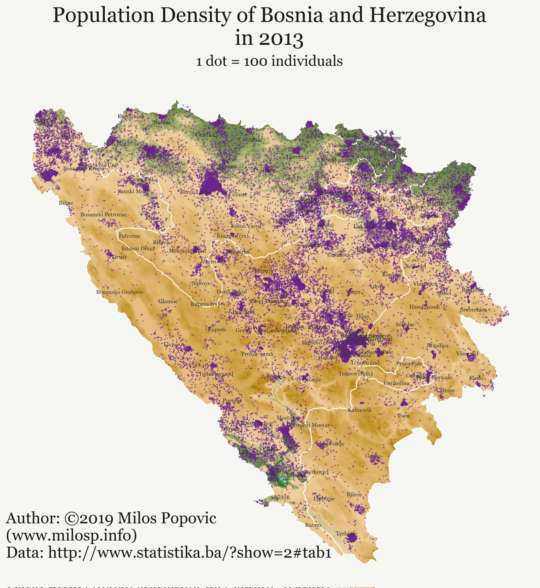 Density Model Overlay On Map