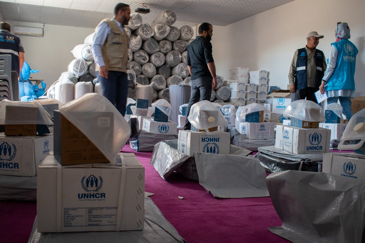 UNHCR Libya on Twitter: "Today, UNHCR and its partner LibAid distributed non-food items to ...