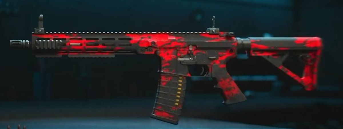 Red Tiger Camo Gun