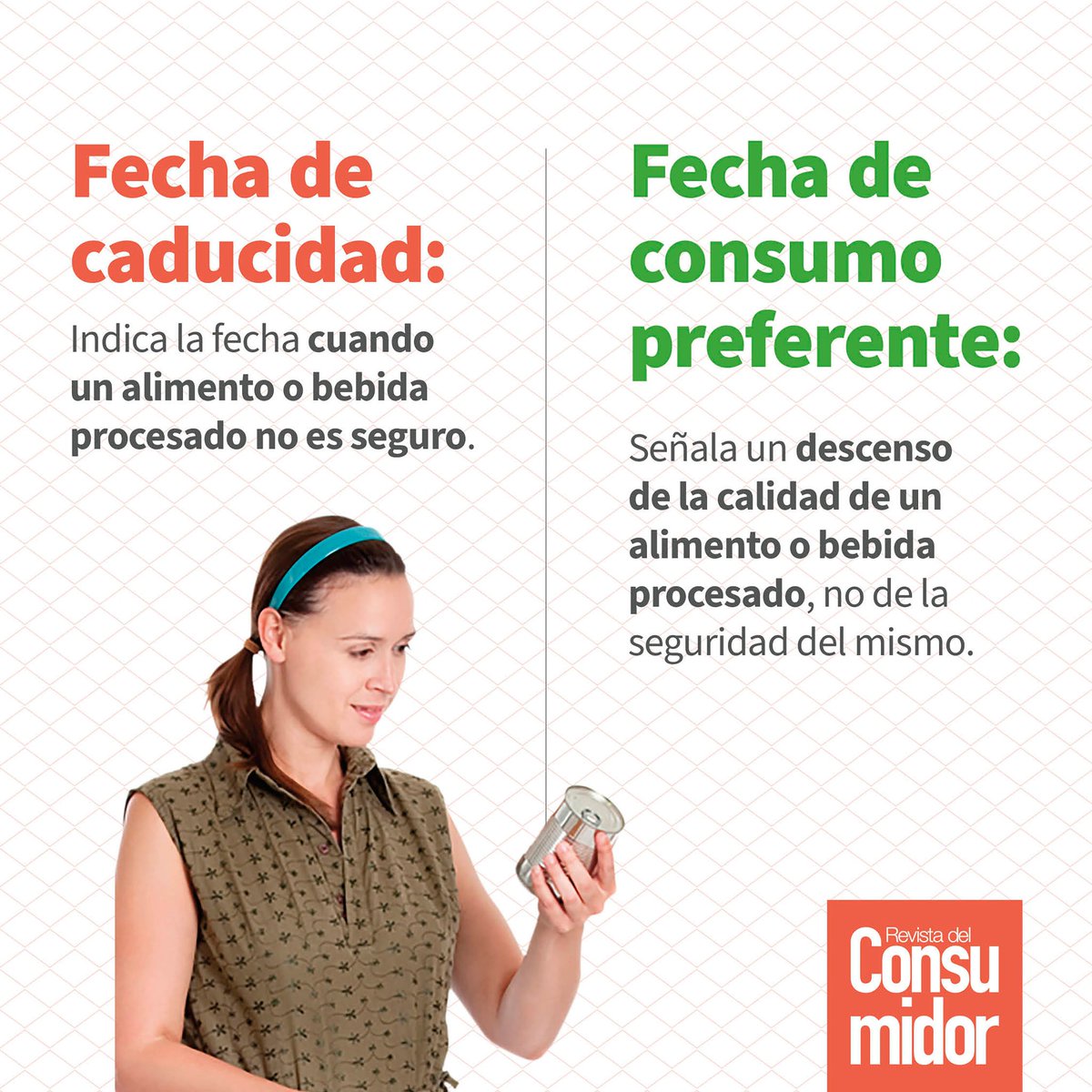 Profeco on Twitter: "🤔No te confundas con las fechas que aparecen en las etiquetas.🥫 ️En # ...